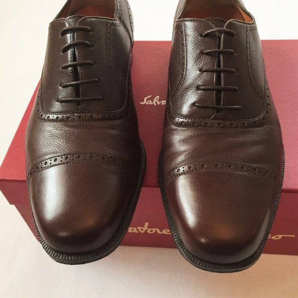Salvatore Ferragamo | Shoes | Salvatore Ferragamo Mens Oxfords Brown S | Poshmark